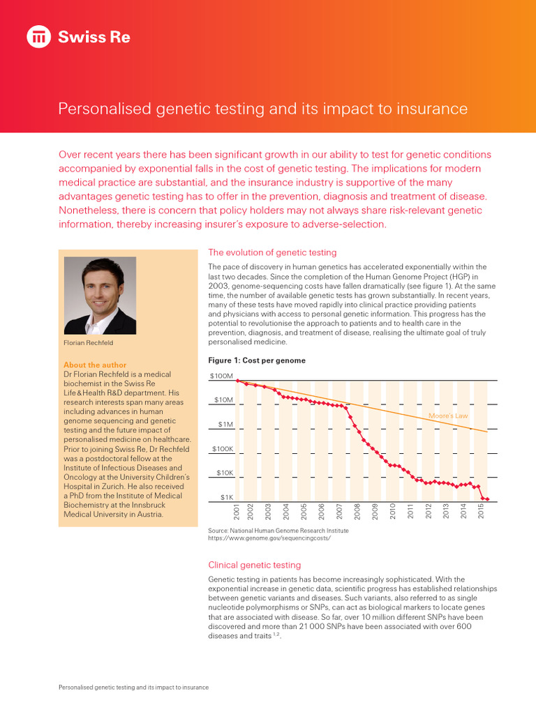 Impact of Genetic Testing on Insurance | PDF | Single Nucleotide ...
