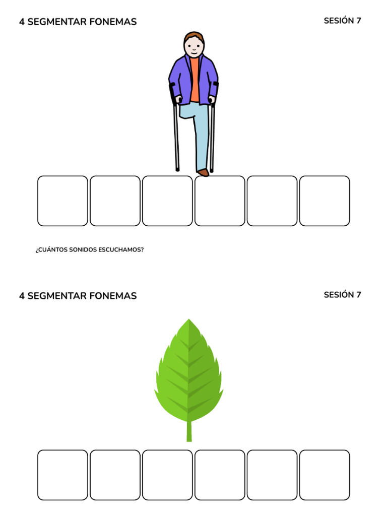 2 - 4 Segmentar Fonemas s7 | PDF
