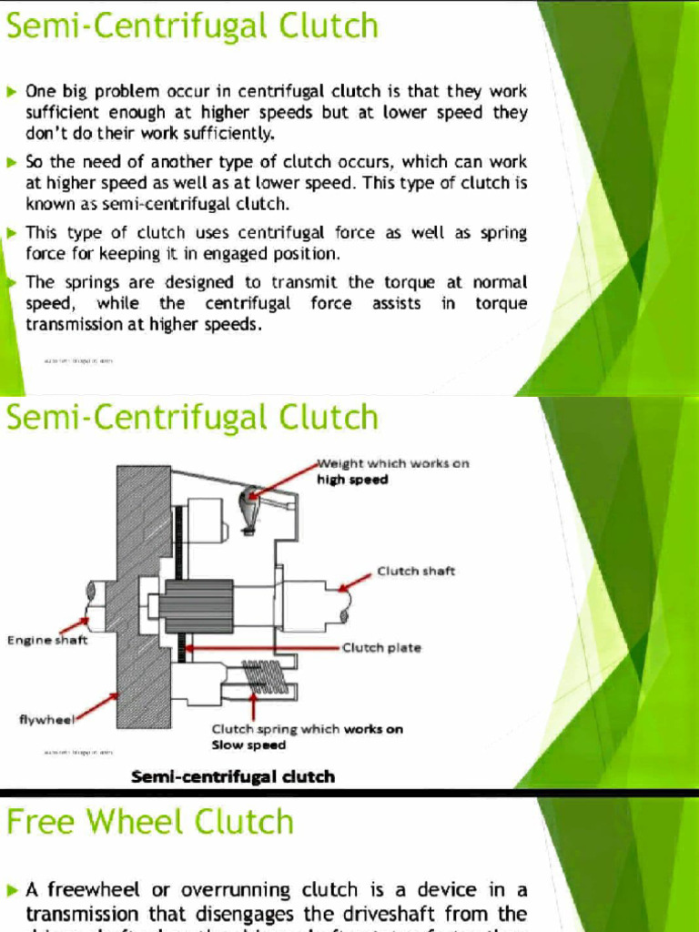 Semi centrifugal clutch Fluid coupling | PDF | Clutch | Machines
