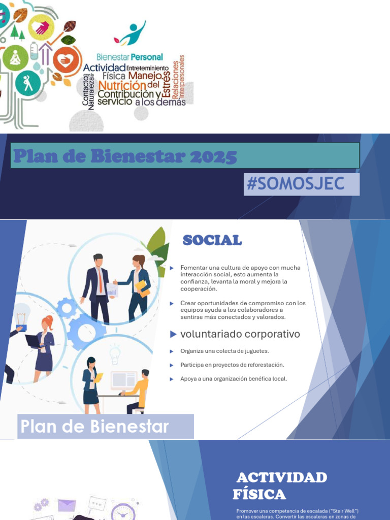 Plan de Bienestar 2025: Actividades y Propuestas | PDF