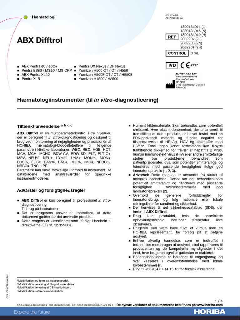 A01a00053tda Abx Difftrol | PDF