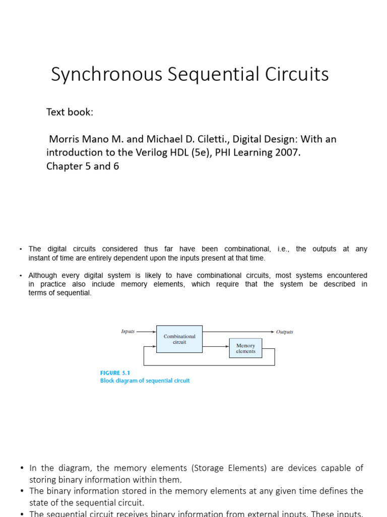 7.lecture 15 and 16-Synchronous Sequential Circuits-FFs | PDF | Electronic Engineering ...