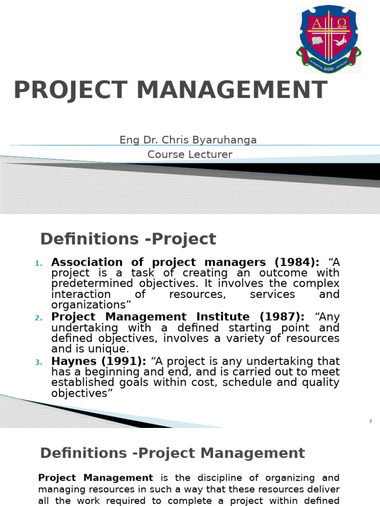 Lecture 2 Project Management | PDF | Project Management | Public ...