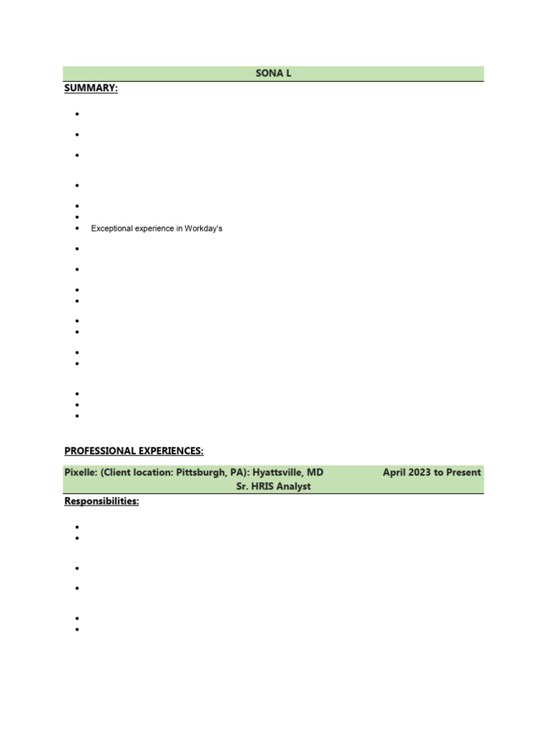 Resume Sonal | PDF | Human Resource Management | Software Development Process