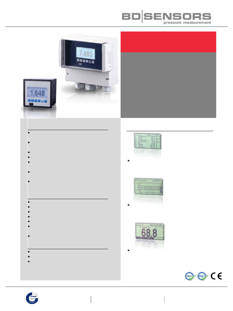 BD Sensors - CIT650 Indicator & Datalogger | PDF | Usb | Usb Flash Drive