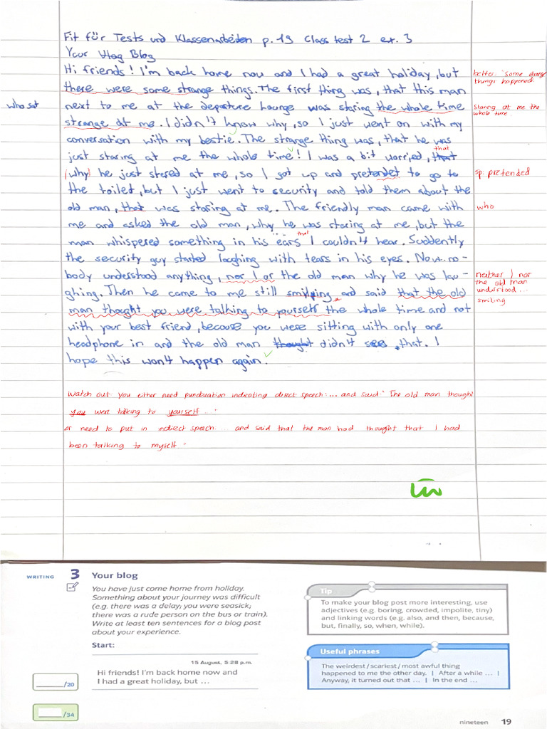 Writing Part of Class Test 3 | PDF | Semantic Units | Linguistics