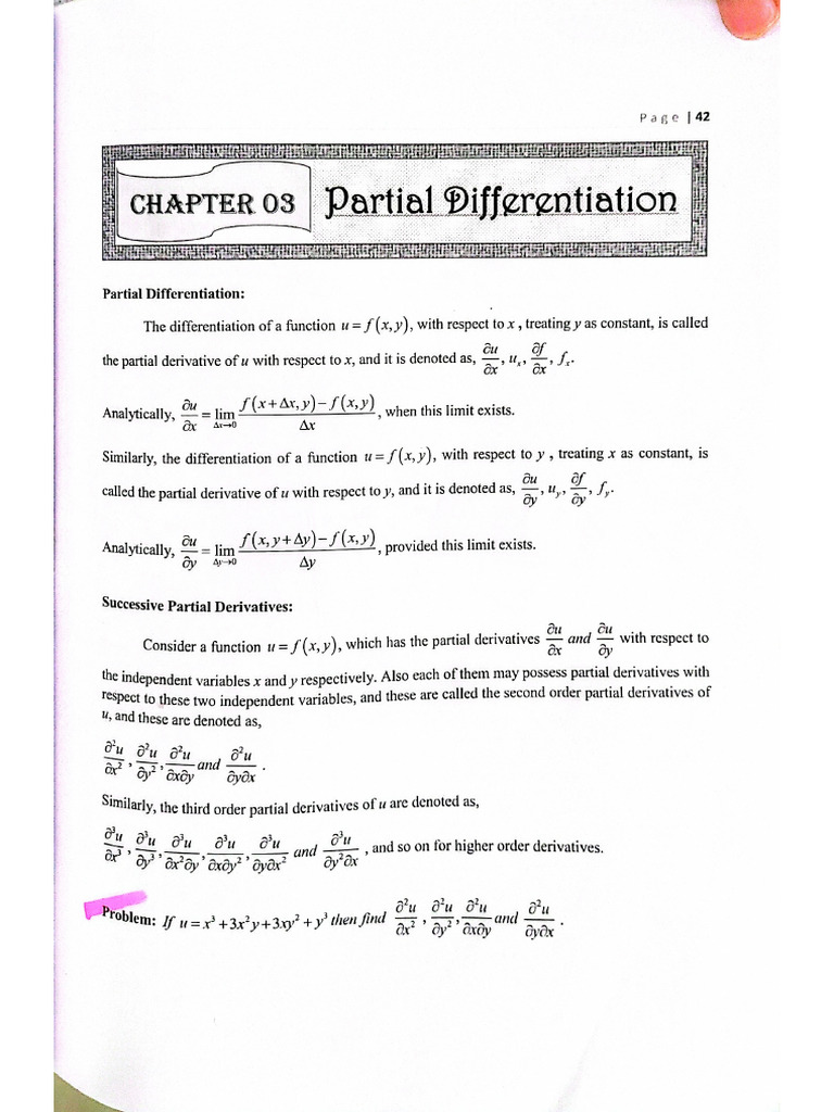 Partial Differentiation | PDF