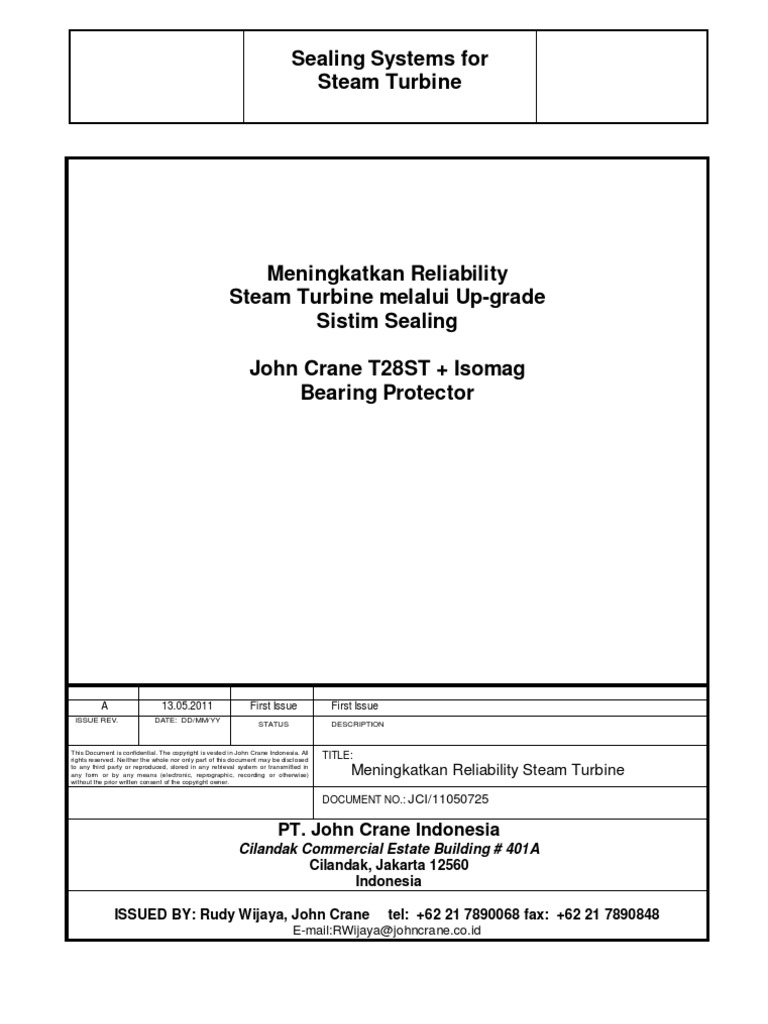 Sistim Sealing Steam Turbine | PDF