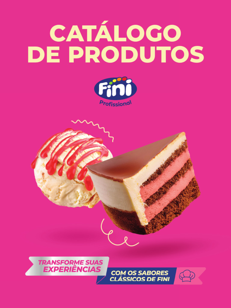 Catálogo Fini: Recheios e Coberturas | PDF | Banana | Sorvete