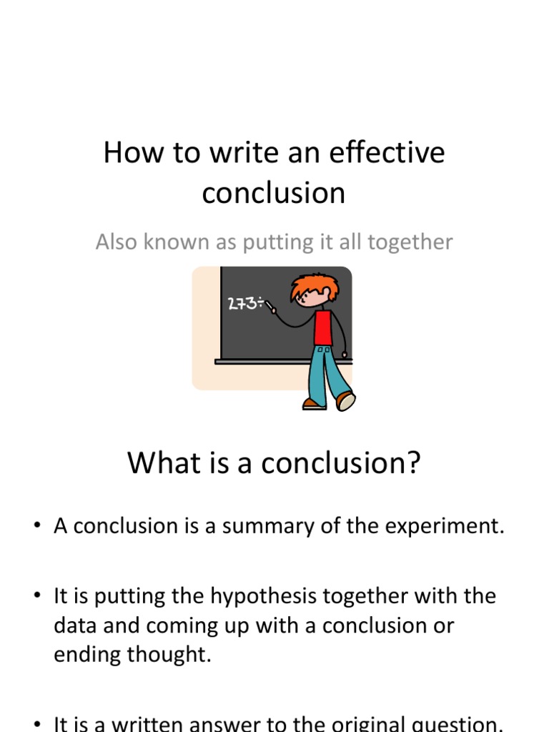 How To Write An Effective Conclusion | PDF | Active Site | Enzyme