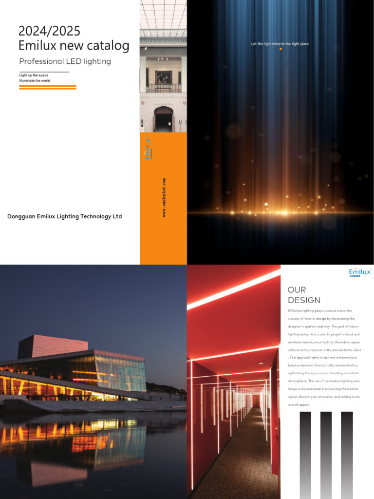 Emilux 2023/2024 LED Lighting Catalog | PDF | Lighting | Light