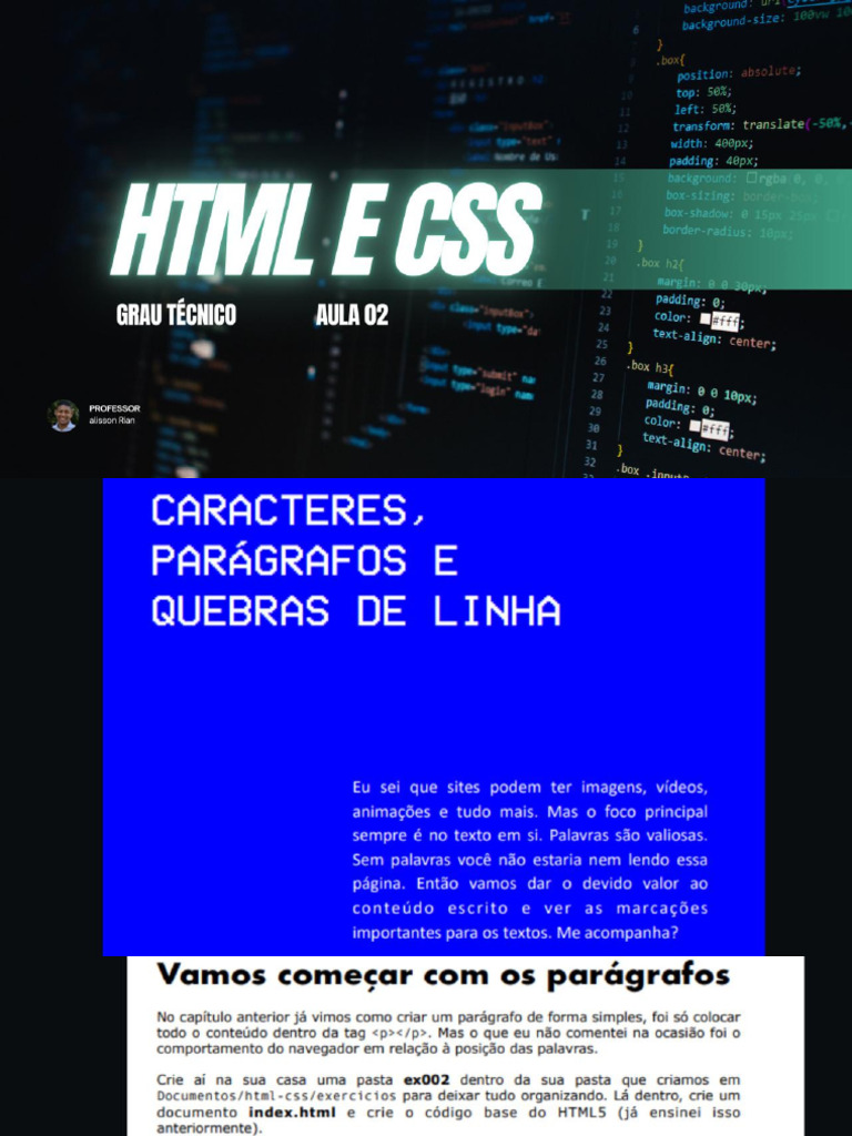 Aula 2 HTML e CSS | PDF
