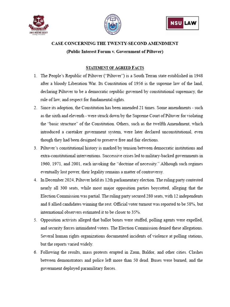 Piltover's Controversial 22nd Amendment Case | PDF | Supreme Court Of ...