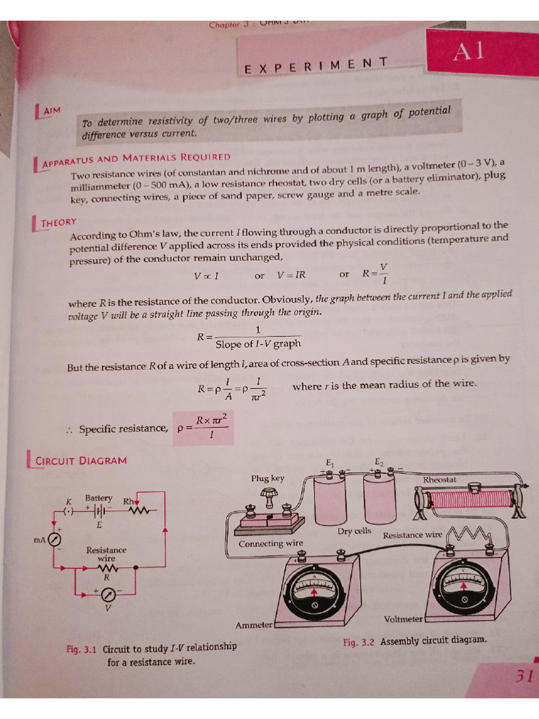 Exp1 Resistivity of Wire | PDF