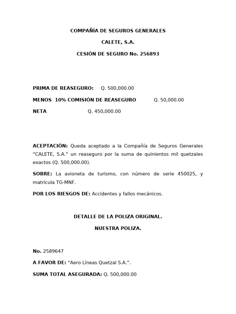 18 Contrato de Reaseguro | PDF