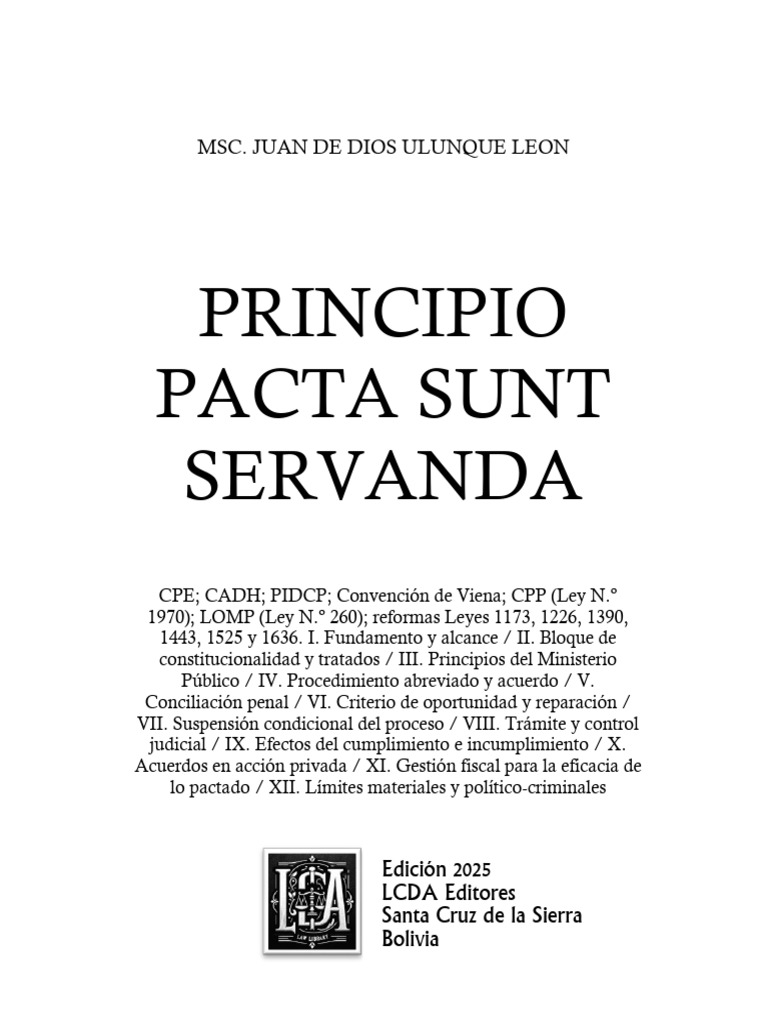 Pacta Sunt Servanda en Derecho Penal | PDF | Debido al proceso | Caso ...