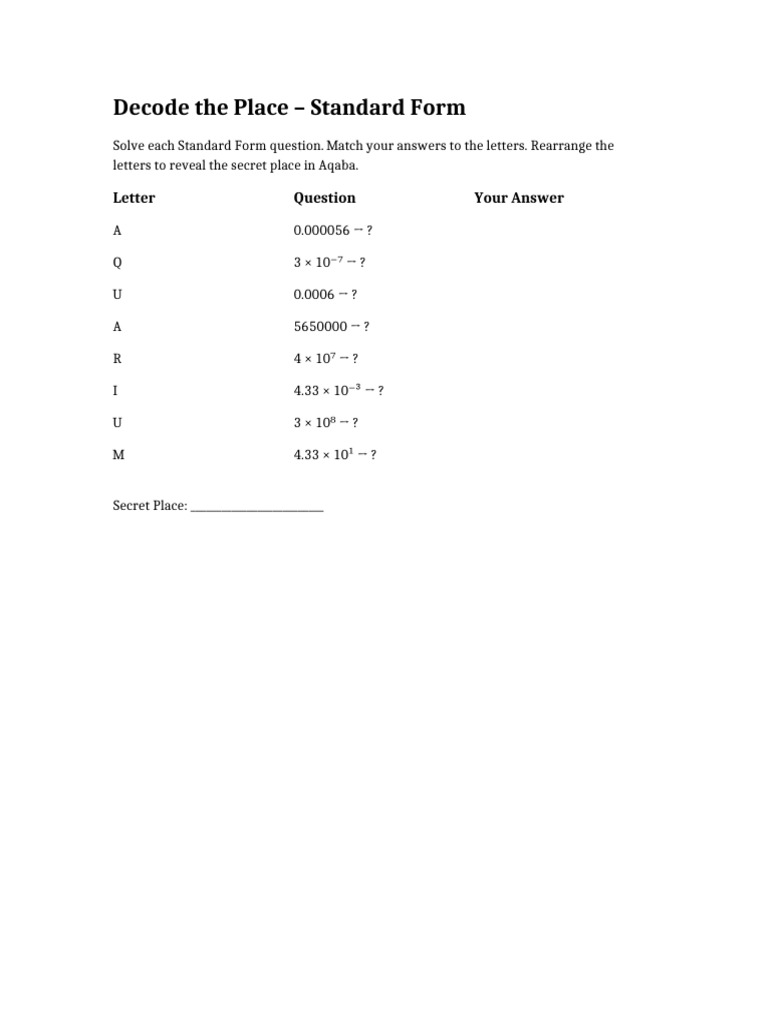 Decode the Place AQUARIUM | PDF