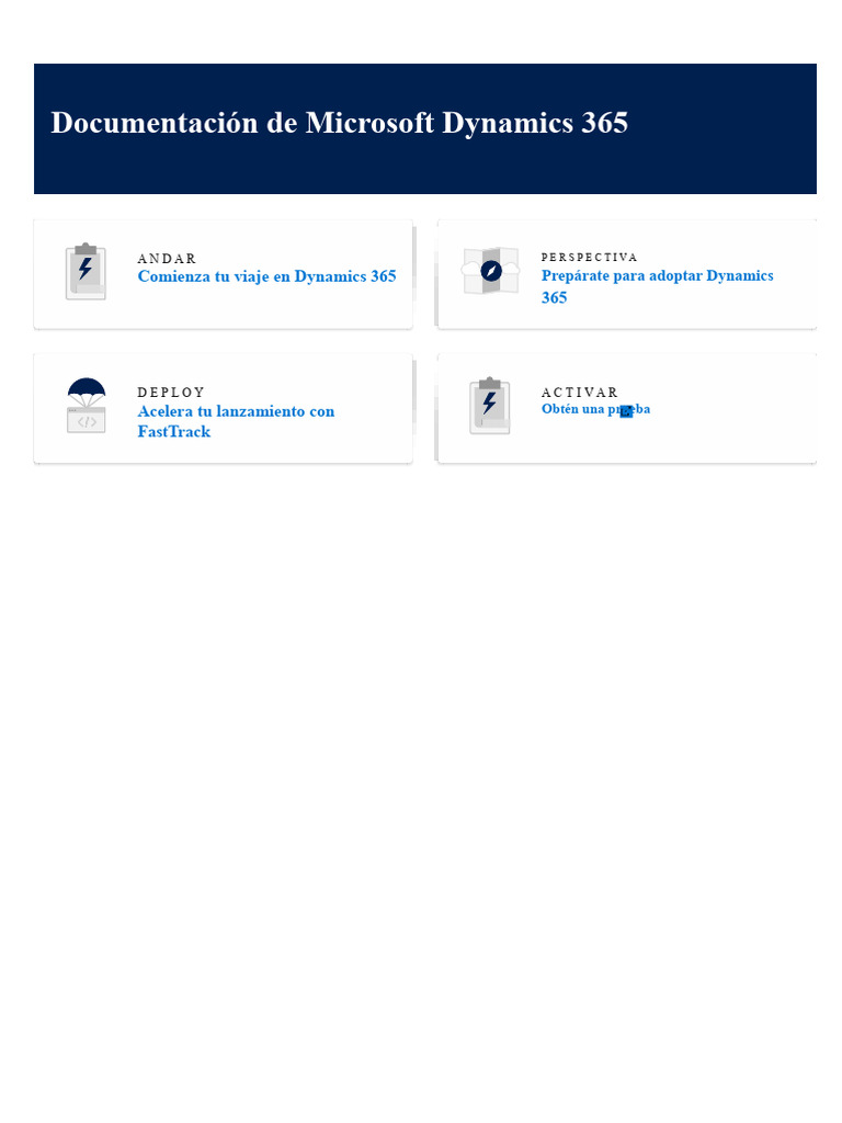 Documentación y Módulos de Capacitación de Dynamics 365 | PDF | Microsoft | Informática