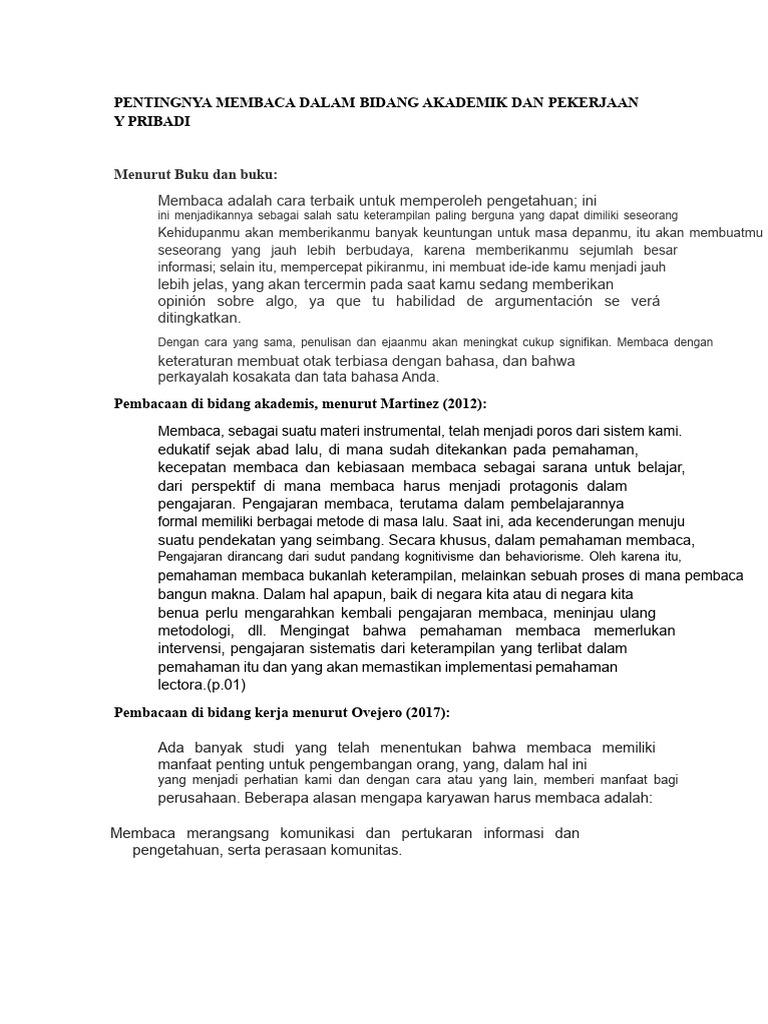 Pentingnya Membaca | PDF