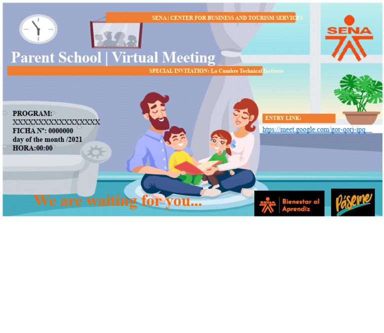 PARENTS' SCHOOL INVITATION - TEMPLATE | PDF