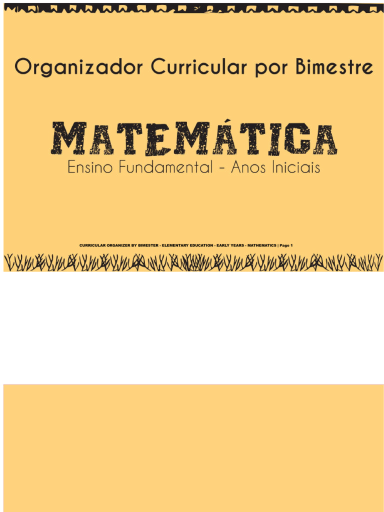 Bimonthly Curriculum Organizer Mathematics | PDF | Shape | Time
