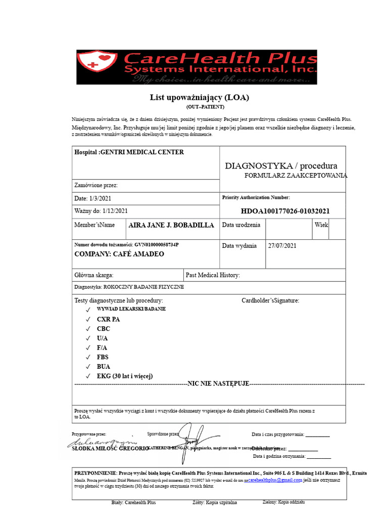 LOA APE AIRA J. BOBADILLA | PDF