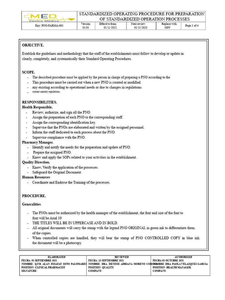 PNO 1 Preparation of PNO | PDF