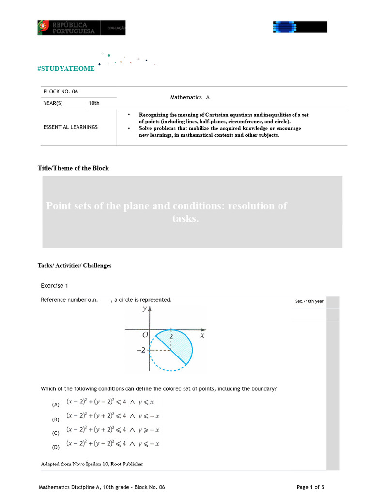 06 - Mathematics A - 10th Grade - Sets of Points in The Plane and ...