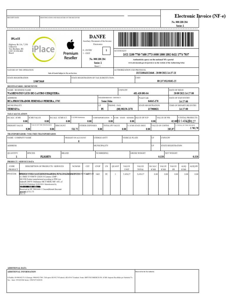 INVOICE Iphone 12 PRO MAX - Edited - Edited - Edited - Edited | PDF ...