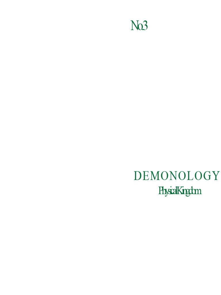 Understanding Demonology in the Physical Realm | PDF | Devil | Demons