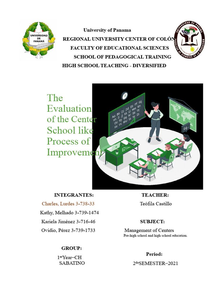 Evaluation of Educational Centers | PDF | Evaluation | Methodology