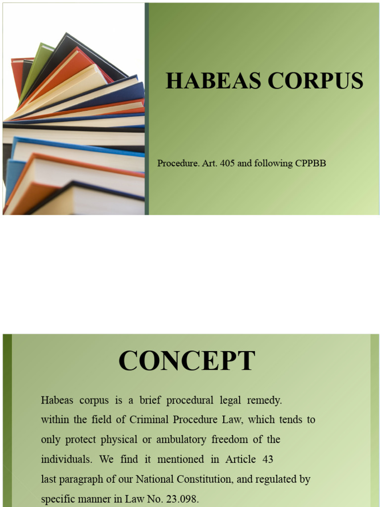 Habeas Corpus | PDF | Habeas Corpus | Justice
