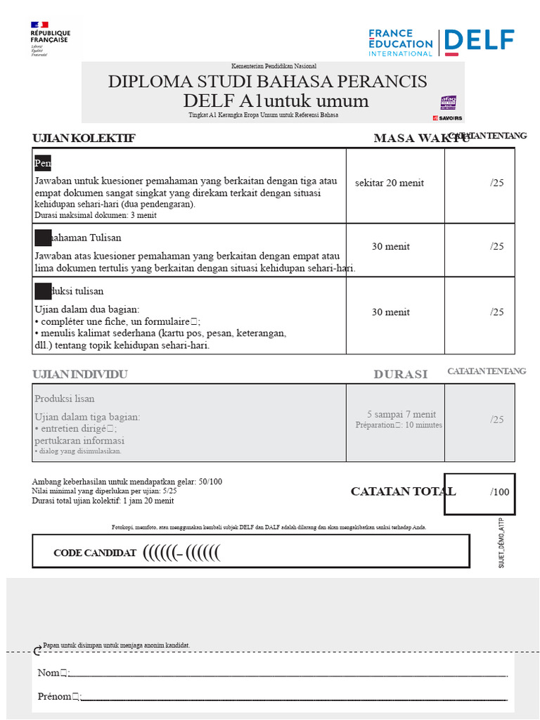 Delf Dalf A1 | PDF