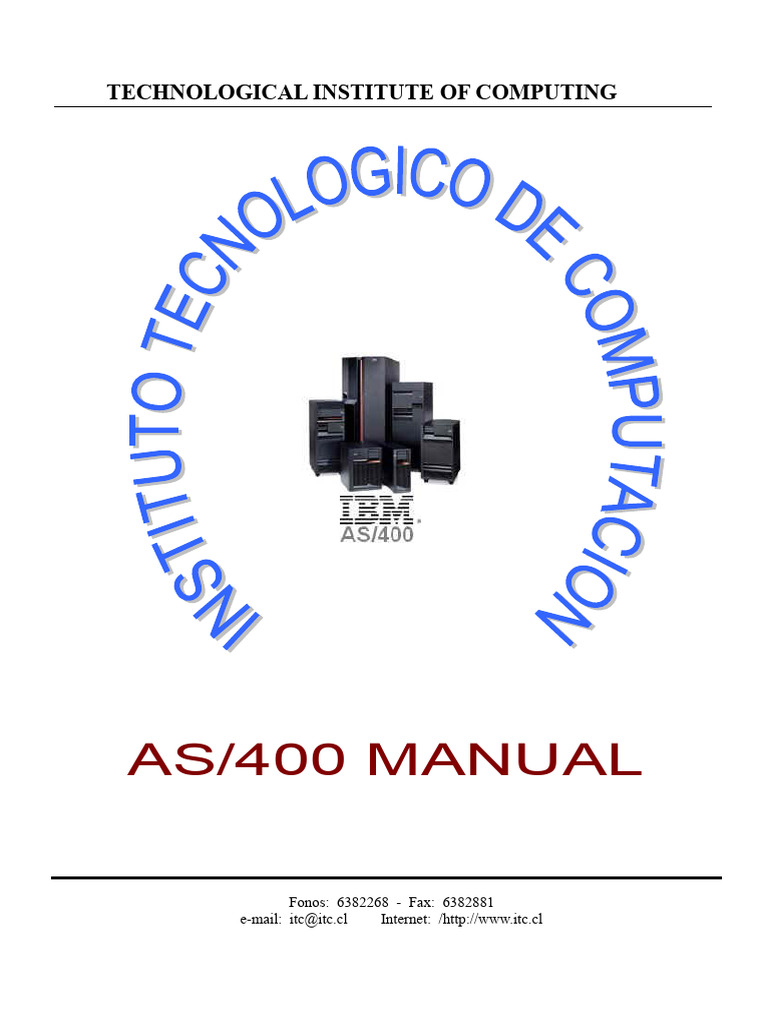 Manual AS400 PDF | PDF | Graphical User Interfaces | Menu (Computing)