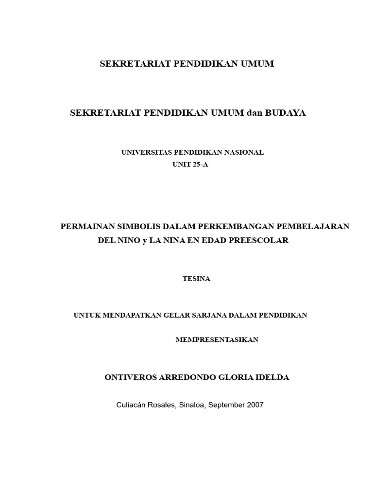 Permainan Simbolis dalam Pembelajaran Prasekolah | PDF
