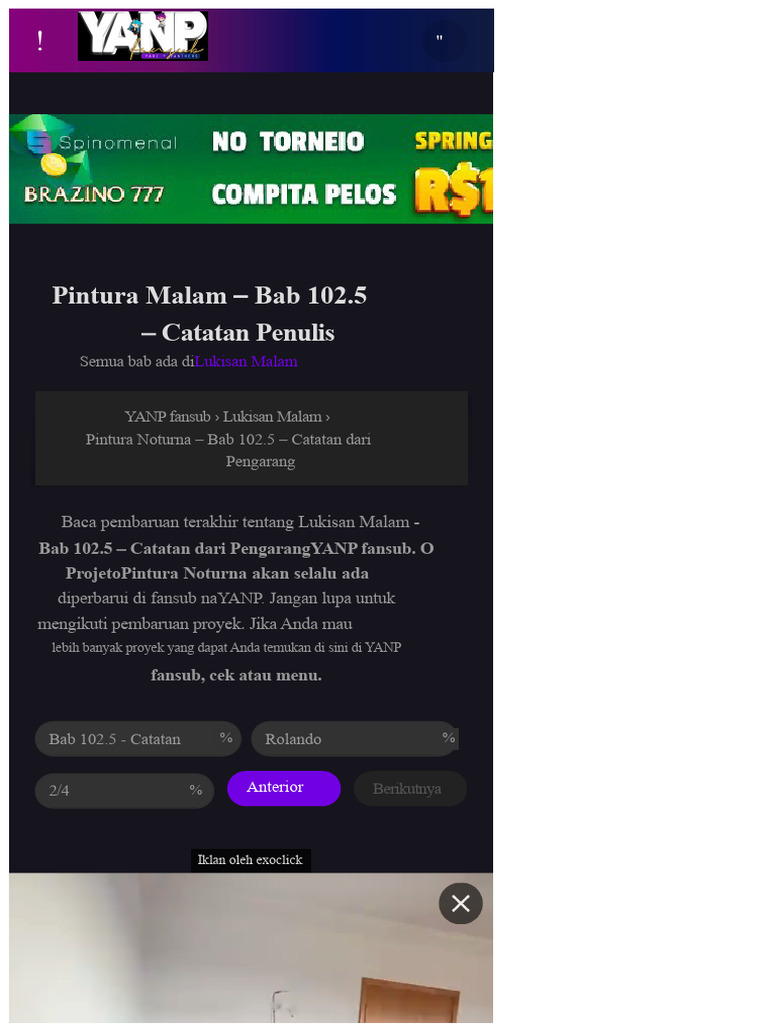 Lukisan Malam - Bab 102.5 - Catatan Penulis - YANP Fansub | PDF