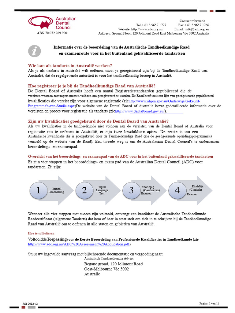 Algemeen Overzicht Van Het ADC-examen | PDF
