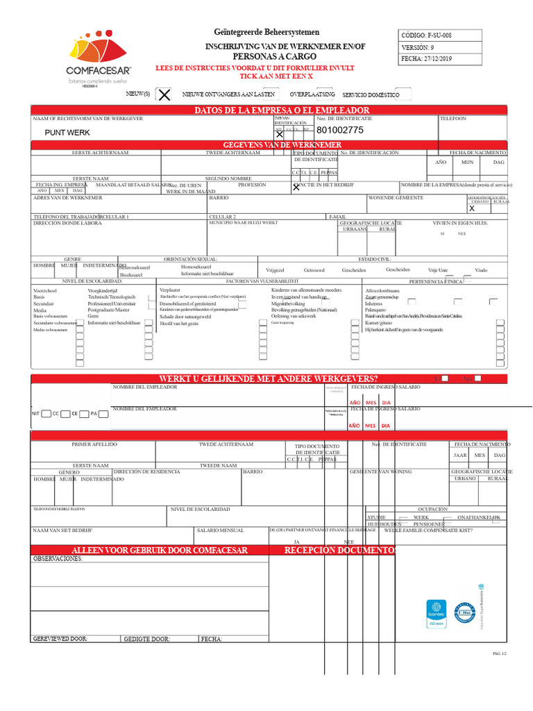 COMFACESAR FORMULIER (3) | PDF