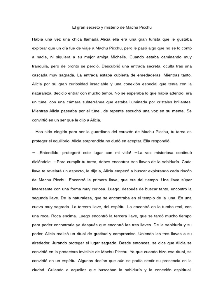 El Gran Secreto y Misterio de Machu Picchu | PDF