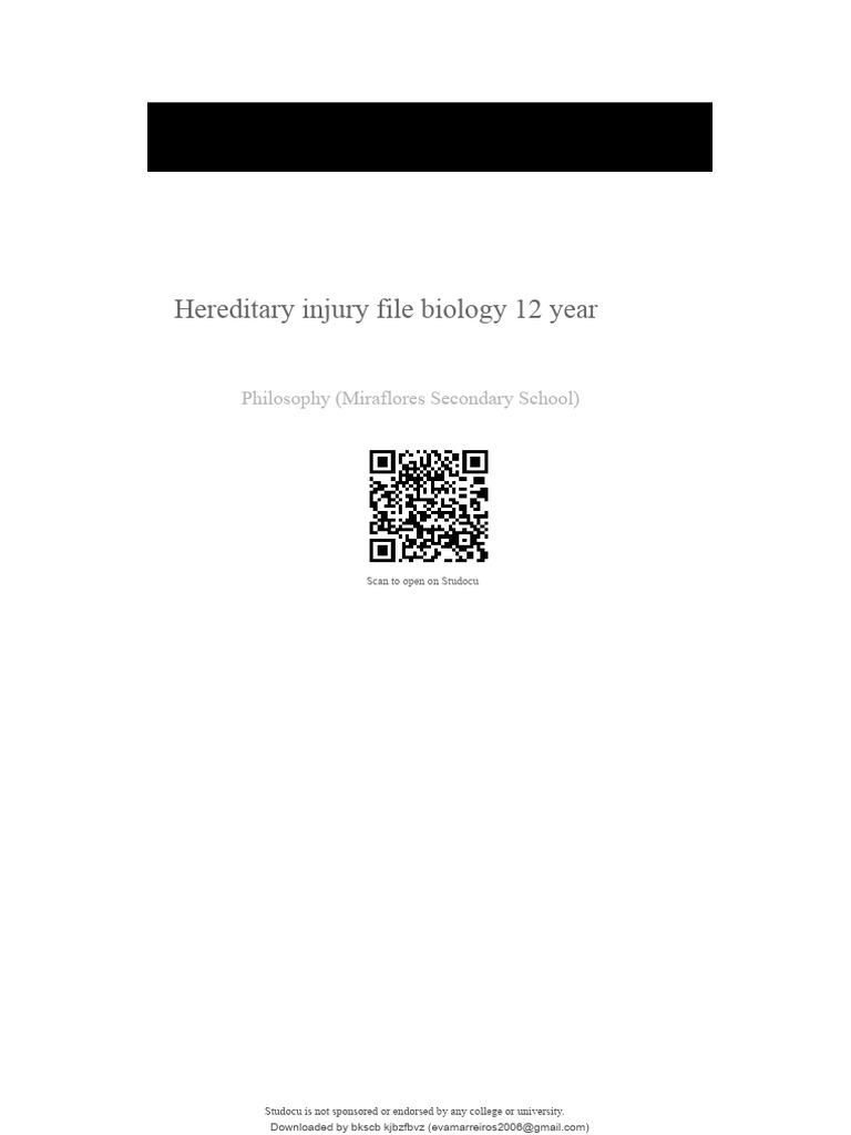 Heredity Sheet Biology 12th Grade | PDF | Dominance (Genetics) | Zygosity