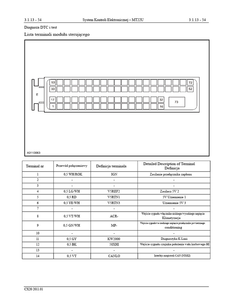 Chana CX20 Mt22u Pinout | PDF