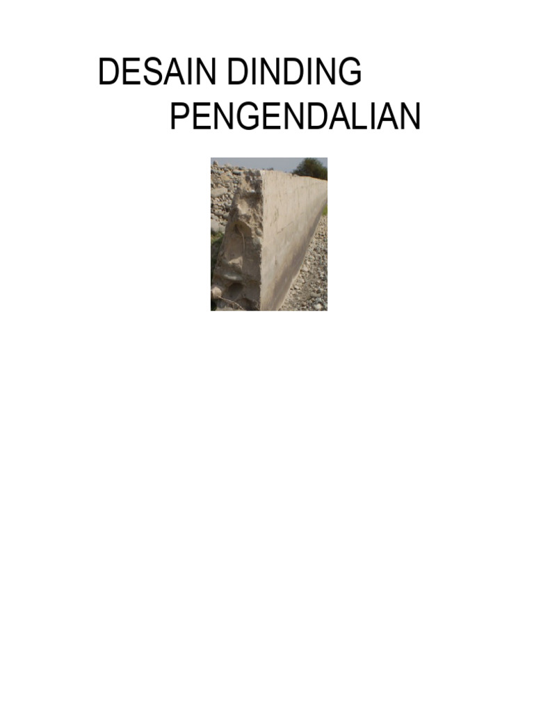 Desain Dinding Penahan | PDF