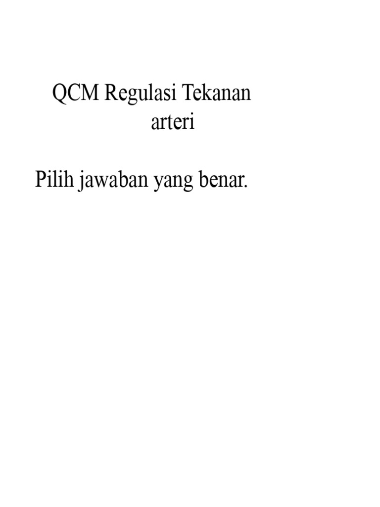 Regulasi Tekanan Arteri dan Jantung | PDF