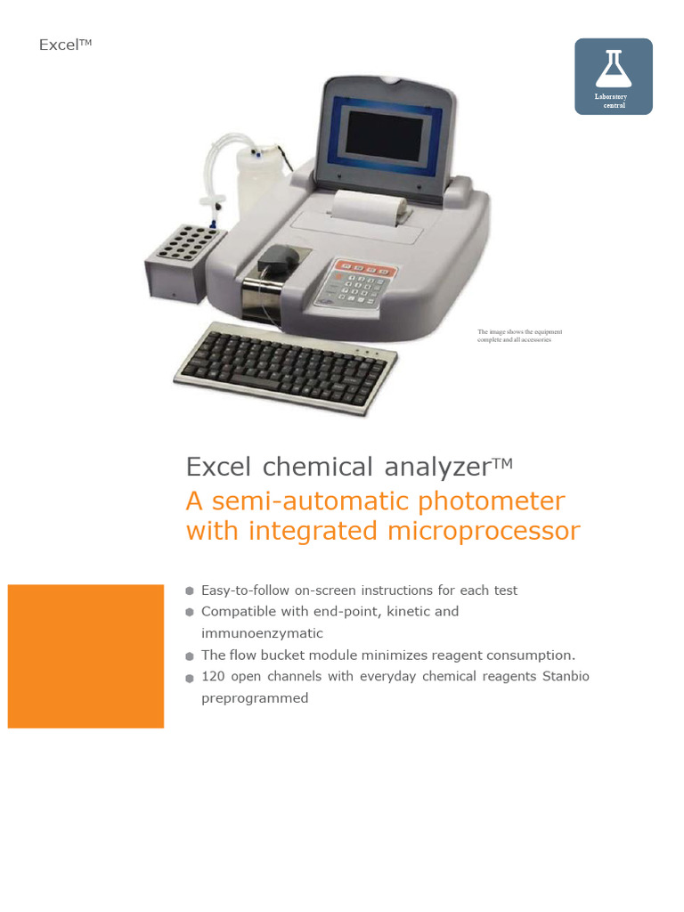 ExcelTM Semi-Automatic Chemical Analyzer | PDF | Cholesterol