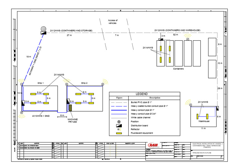 Outline ELECTRICAL INSTALLATION OF 2 WAREHOUSES, 4 CONTAINERS AND 1 ...