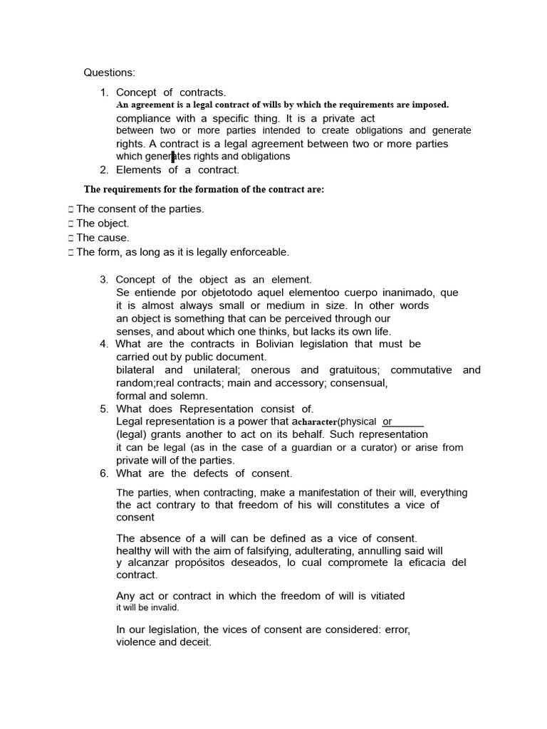 Understanding Contract Law Essentials | PDF | Annulment | Civil Law ...