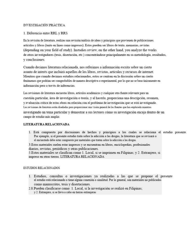 RRL, RRS, Apa | PDF | Estilo apa | Nicotina