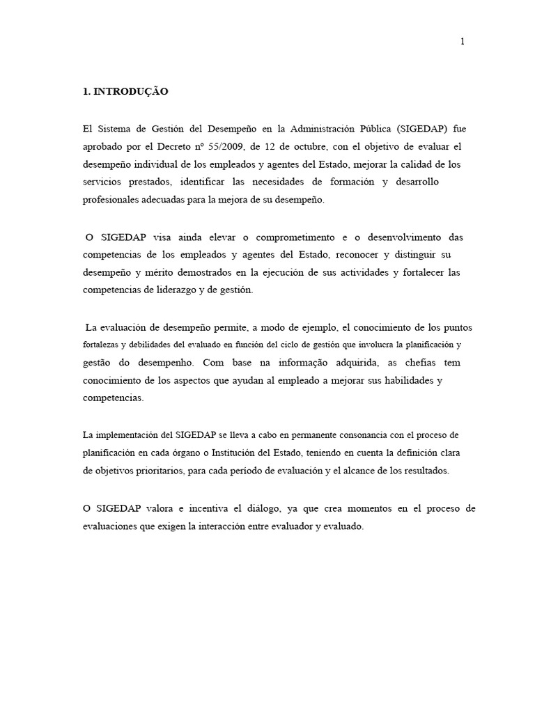 SIGEDAP - Célia Namburete | PDF | Evaluación de desempeño ...