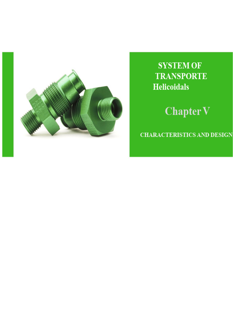Cap No. 5 - Helicoidal Transport | PDF | Propeller | Screw