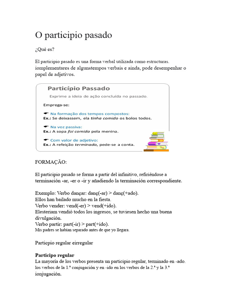 El Participio Pasado | PDF
